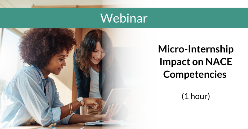 Webinar Invitation: Micro-Internship Impact on NACE Competencies